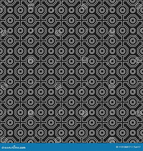 Seamless Abstract Vector Pattern With Octagons Stock Vector Illustration Of Background Modern