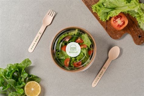 Premium Psd Eco Friendly Fast Food Packaging Mock Up