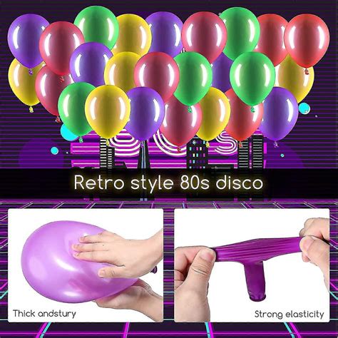 100 Pieces Neon Party Balloons Neon Fluorescent Balloons Neon Balloons
