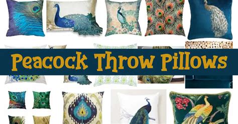 Peacock Throw Pillows Fun Decorative Peacock Pillows To Add A Pop Of