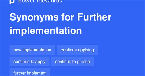 Implementation Synonym
