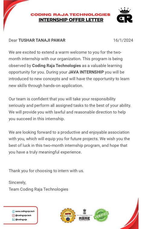 Tushar Pawar On Linkedin Newbeginnings Internship Professionaljourney Codingjourney Coding