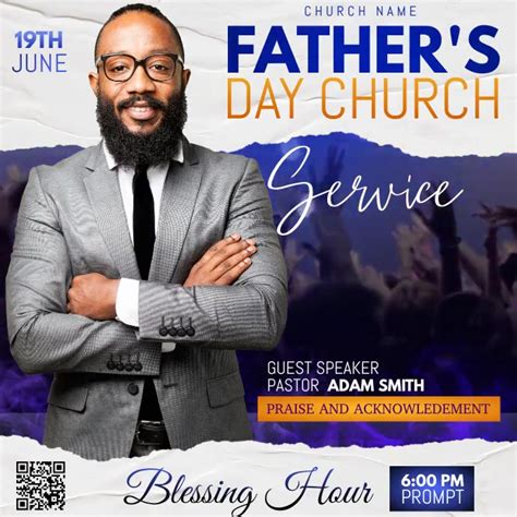 Fathers Day Church Service Template Postermywall
