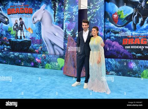 California Usa 9th Feb 2019 Jay Baruchel And America Ferrera At The