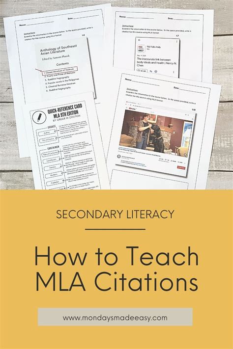 How To Teach Mla Format Avoid Citation Generators For Good