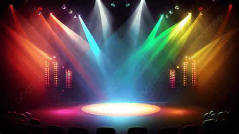 Fondo De Luces Brillantes De Escenario Escenario Luz Iluminación De