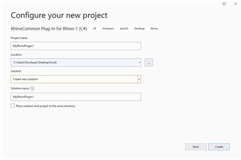 C Visual Studio Community Rhino Template Problem Rhino Developer McNeel Forum