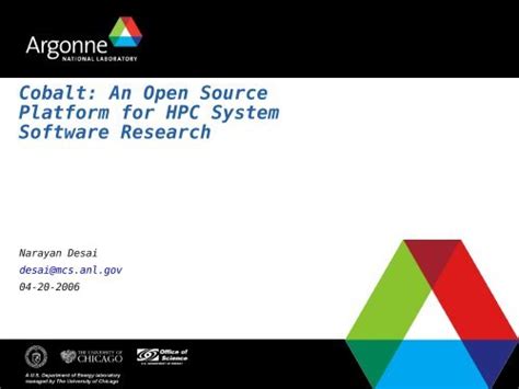 Cobalt An Open Source Platform For Hpc System Software Research