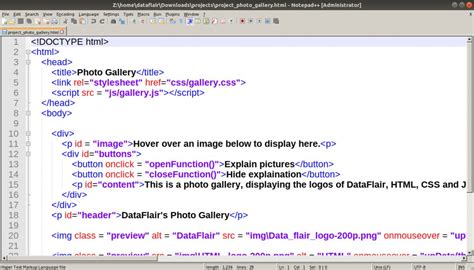 Javascript Project Creating A Photo Gallery With Html Css And Js Code