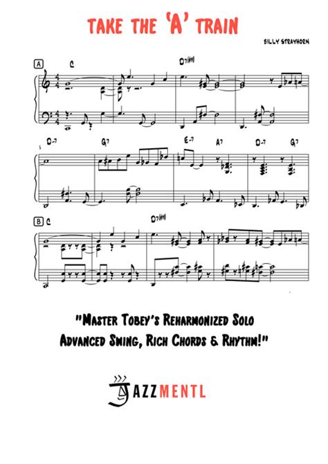 Take The A Train Jazz Piano Solo Transcription Jazzmentl