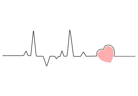 Heart Beat Line Vector Art Icons And Graphics For Free Download