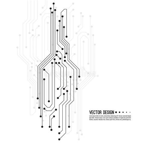 Vector Electronic Circuit Board Stock Vector Illustration Of Device