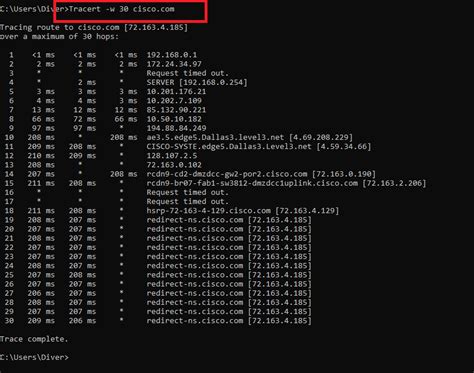 نحوه کارکرد دستور Tracert