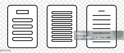 문서 용지 아이콘 윤곽선 기호 투명한 배경에 고립 된 그림 그림을 문서화하십시오 벡터 Eps 10 개념에 대한 스톡 벡터 아트 및 기타 이미지 Istock