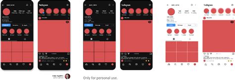 Instagram Ui Profile Feed Nightwin Figma