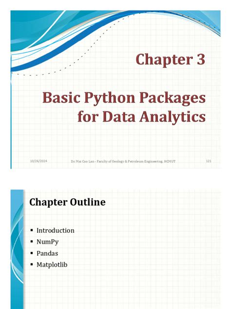 3 Basic Python Packages For Data Analytics Pdf