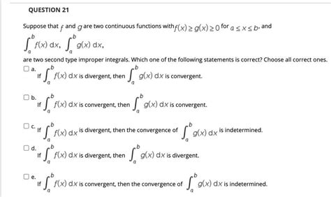 solved question 21 suppose that and f g are two continuous