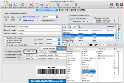 Barcode Labels Software Mac Edition Screenshots Retaillabelsoftware