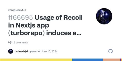 Usage Of Recoil In Nextjs App Turborepo Induces A Typeerror Cannot