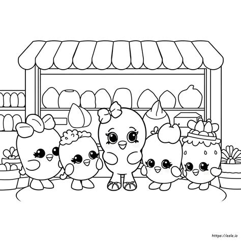 Full Size Cute Shopkins Coloring Pages