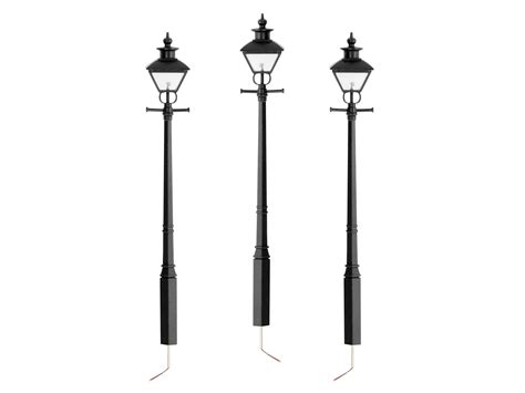 Decorative Street Light 3 Pack Black