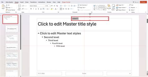 How To Add A Draft Watermark In Powerpoint Slides Myexcelonline