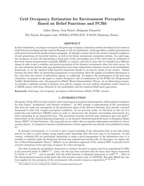 Pdf Grid Occupancy Estimation For Environment Perception Dokumentips