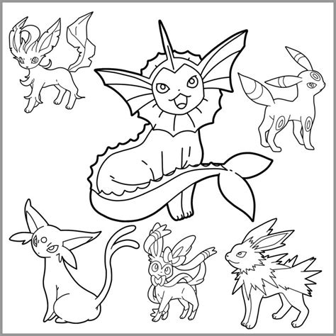 포켓몬스터 이브이 진화 종류 색칠공부 무료도안 올려드려요 네이버 블로그