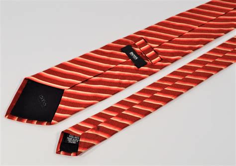 Hugo Boss Striped Silk Tie Etsy