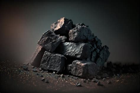 Premium Photo Fossil Coal Closeup Mining Industry
