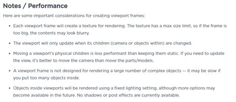 Question About Viewportframes Scripting Support Developer Forum