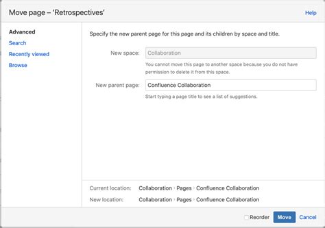 Move Copy And Hide Content Items Confluence Cloud Atlassian Support