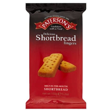Patersons Shortbread Fingers 150g Russells British Store