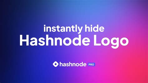 remove hashnode branding logo from your blog s footer hashnode pro