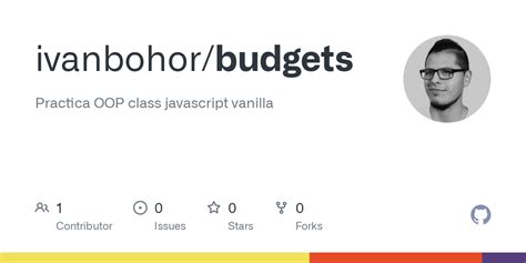 Github Ivanbohorbudgets Practica Oop Class Javascript Vanilla
