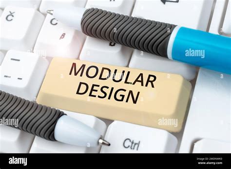 Sign Displaying Modular Design Word For Product Designing To Produce Product By Integrating Or