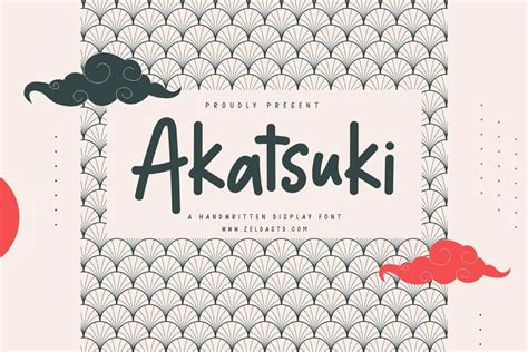 Akatsuki Font Japanese Style Font For Artwork
