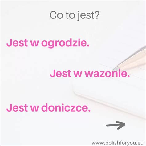 Prepositions With Locative Polish For You