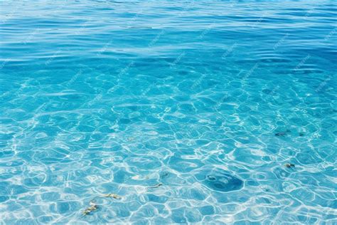 Clear Blue Sea Water Background Beautiful Natural View Fresh Water