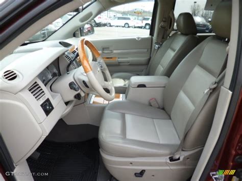 Light Graystone Interior 2008 Chrysler Aspen Limited 4wd Photo
