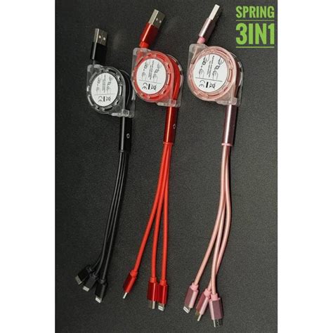 สายชารจ 3in1 ปรง ใชไดกบสมารทโฟนทดรน Android Tpye C lPhone Shopee Thailand