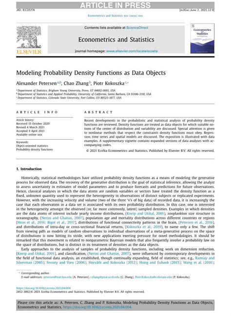 Pdf Econometrics And Statistics Dokumen Tips
