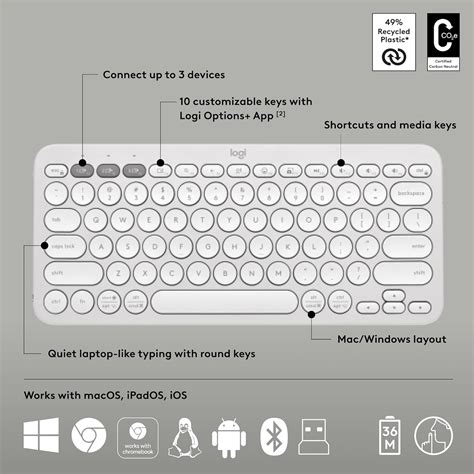Logitech Pebble Combo Wireless Keyboard And Mouse Think Pc