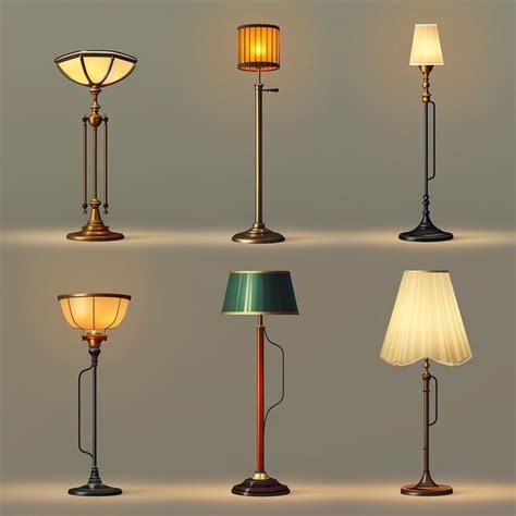 Premium Vector Lamp Set
