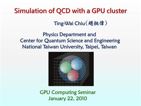 Pdf Simulation Of Lattice Qcd With A Gpu Cluster Dokumen Tips