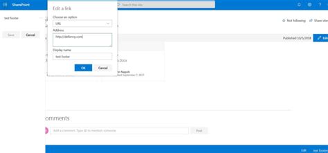 Sharepoint Online Footer In Office 365