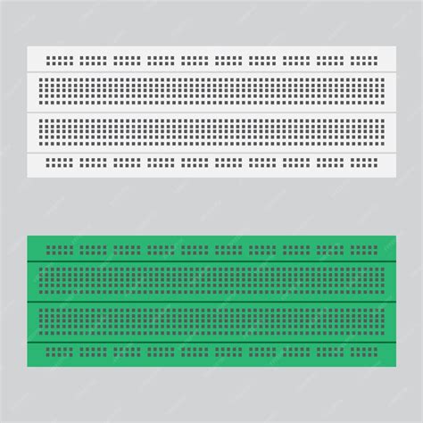 Premium Vector Vector Design Of Breadboard Circuits Making Breadboard