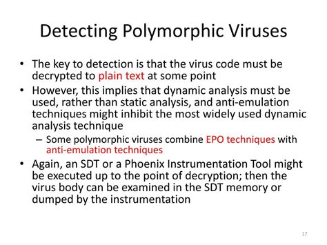 Polymorphic And Metamorphyc Viruses Ppt Download