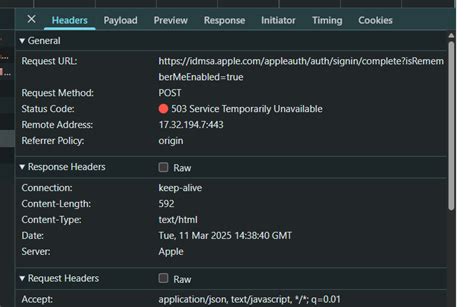 Apple Developer Sign In Issue Error 503 Ask Different