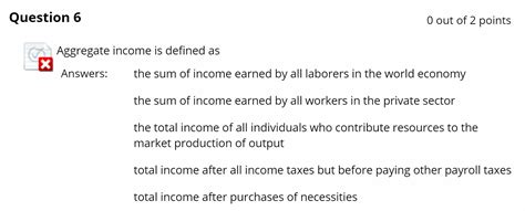 Solved Question O Out Of Points X An Increase In The Chegg Com